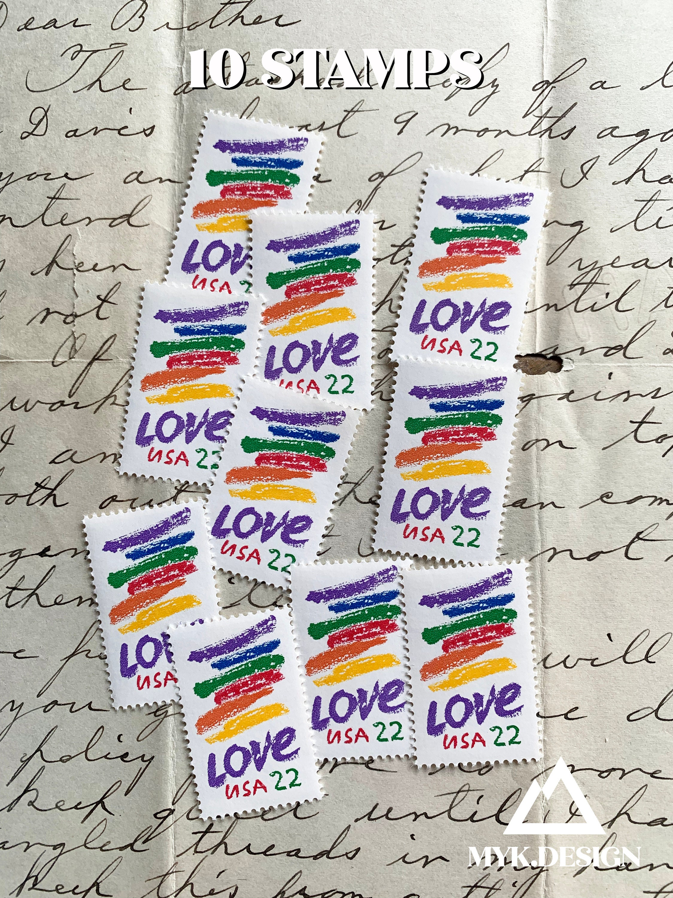 Love | 1985 | Vintage US Postage Stamps | Face Value 22 Cents | Scott ...