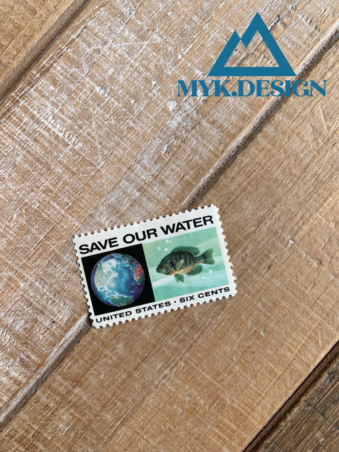 Save Our Water | 1970 | Vintage US Postage Stamps | Face Value 6 Cents ...