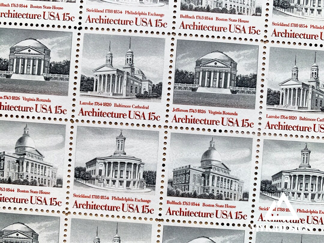 Architecture | 1979 | Vintage US Postage Stamps | Face Value 15 Cents ...