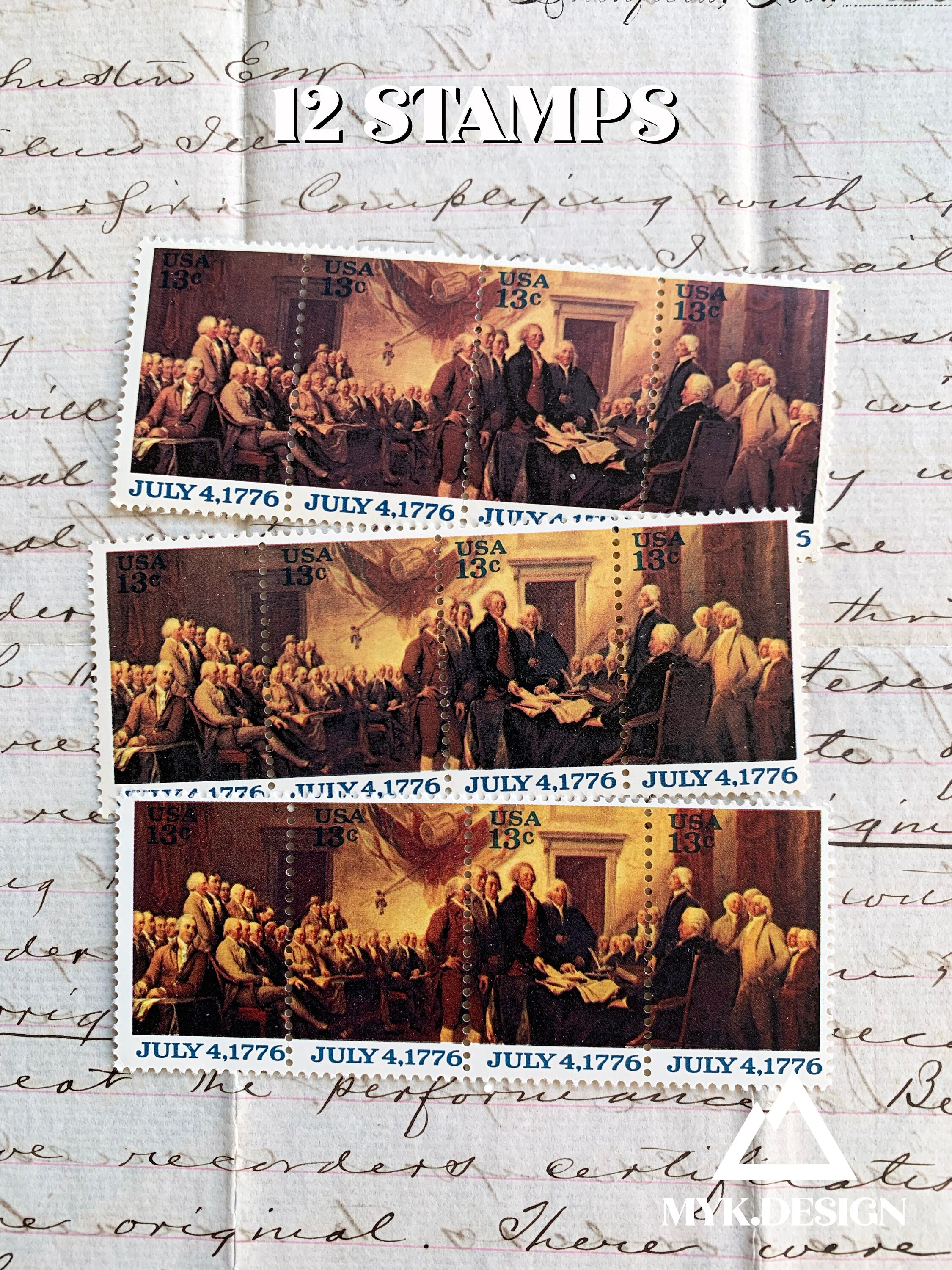 Declaration of Independence | 1976 | Vintage US Postage Stamps | Face ...