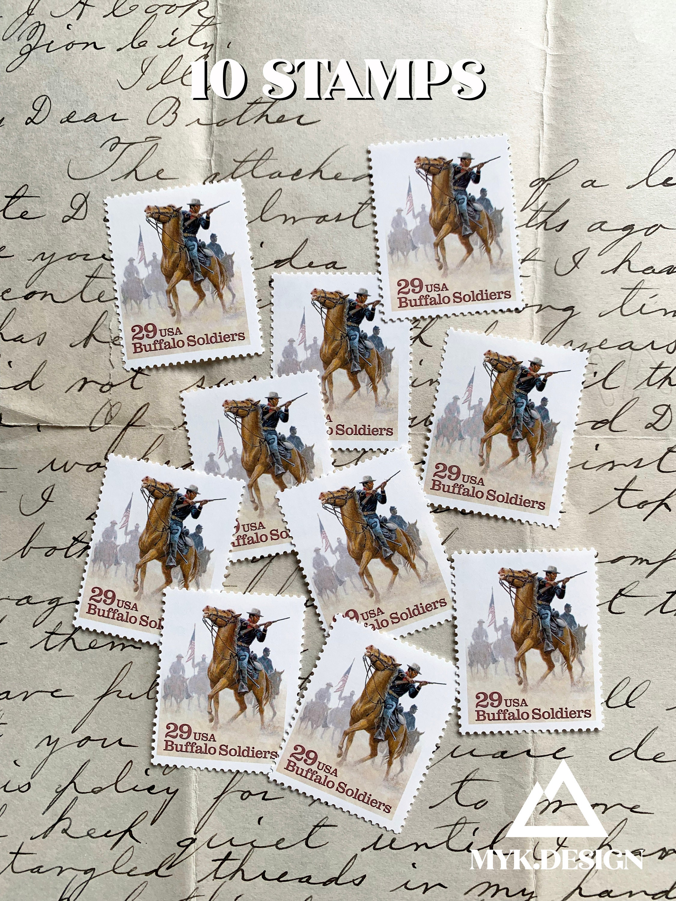 Buffalo Soldiers | 1994 | Vintage US Postage Stamps | Face Value 29 ...