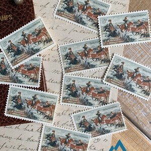 Charles M Russell | 1964 | Vintage US Postage Stamps | Face Value 5 ...