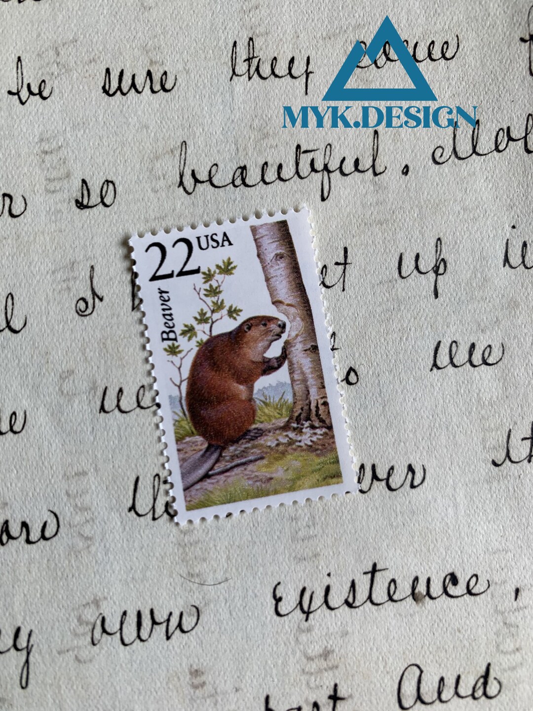 Beaver | 1987 | Vintage US Postage Stamps | Face Value 22 Cents | Scott ...