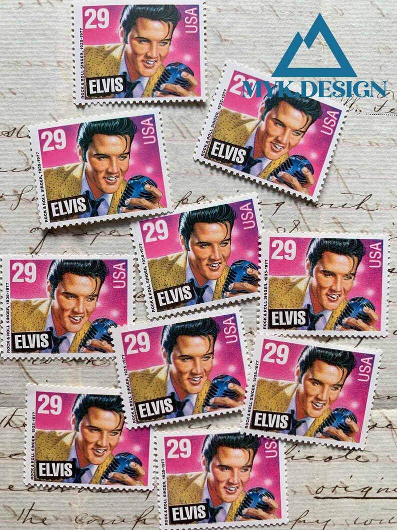 Elvis Presley | 1993 | Vintage US Postage Stamps, Scott #2721 | Face ...