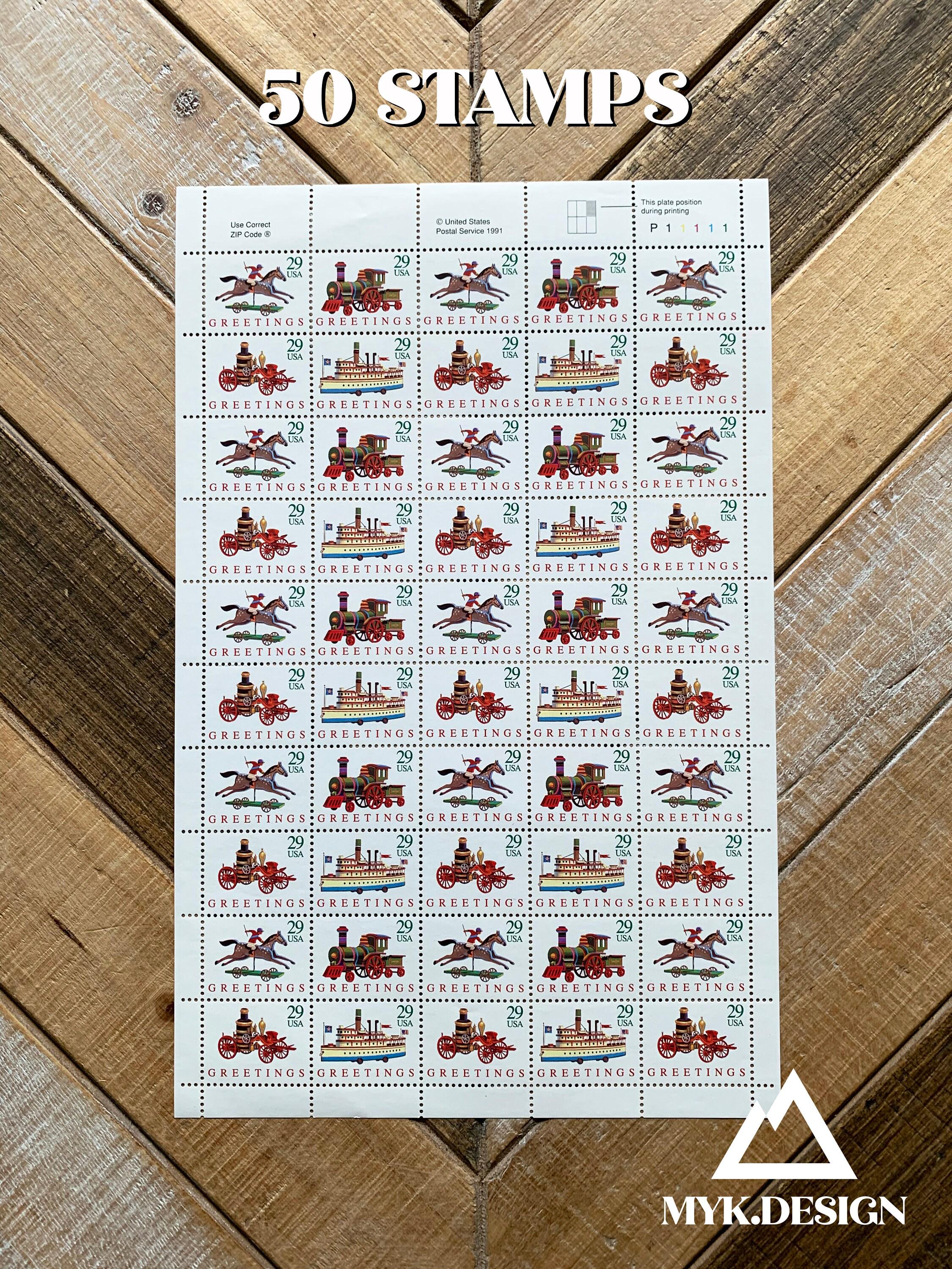 Antique Toys | 1992 | Vintage US Postage Stamps, Scott 2711-2714 | Face ...