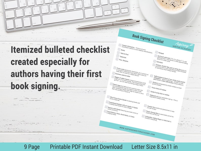 The Ultimate Book Signing Checklist | What to Bring to Your First Book ...