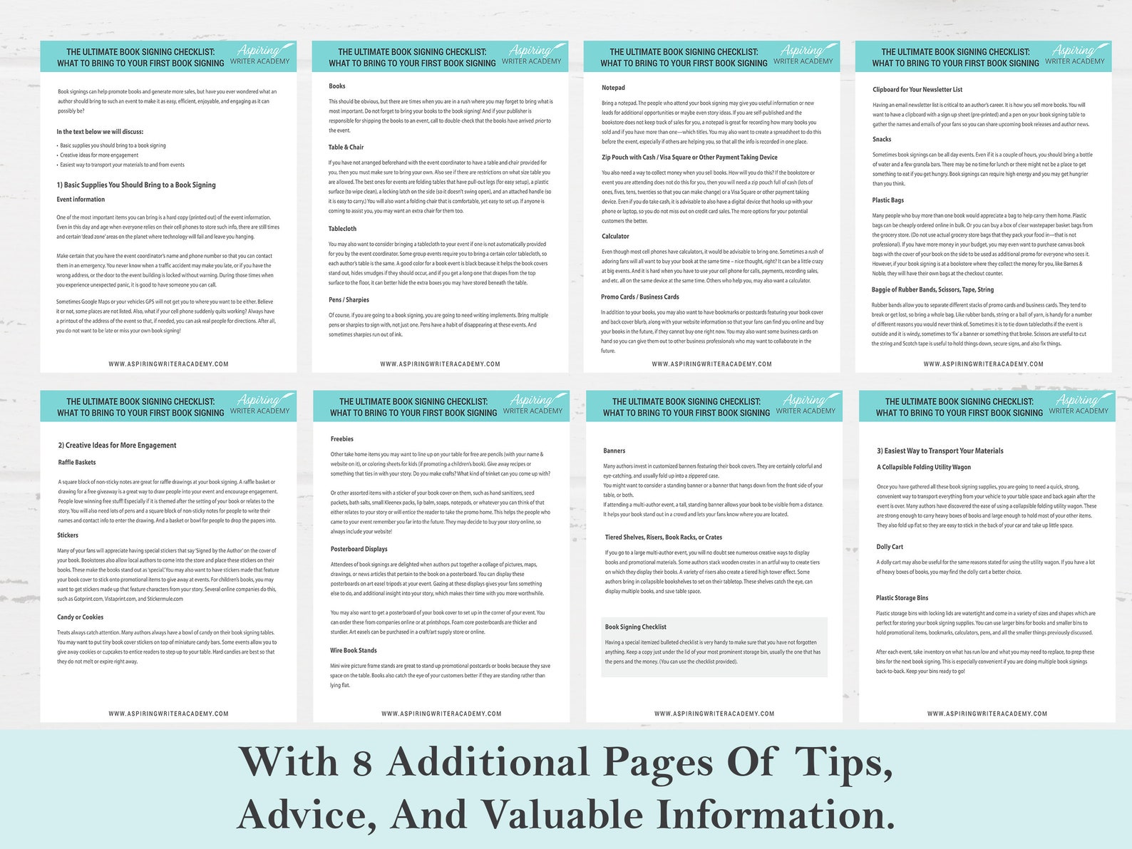 The Ultimate Book Signing Checklist | What to Bring to Your First Book ...