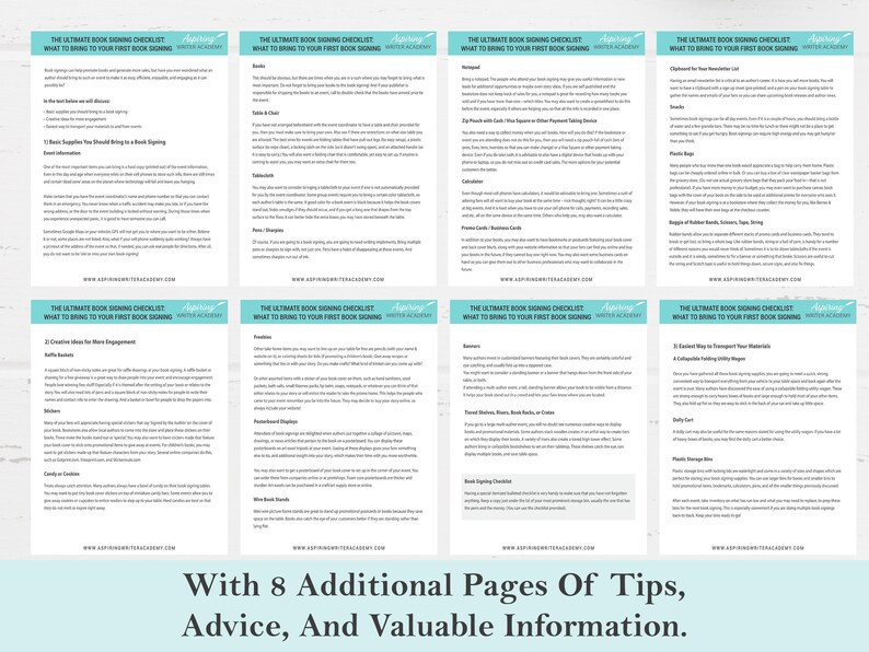 The Ultimate Book Signing Checklist | What to Bring to Your First Book ...