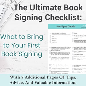 The Ultimate Book Signing Checklist | What to Bring to Your First Book ...