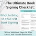 The Ultimate Book Signing Checklist | What to Bring to Your First Book ...