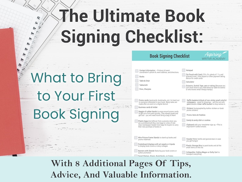 The Ultimate Book Signing Checklist | What to Bring to Your First Book ...
