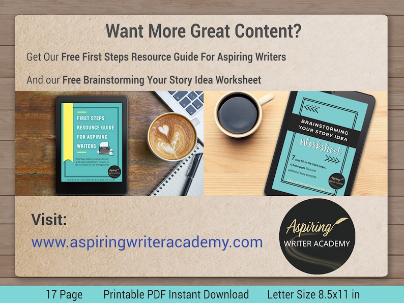 Writing a Book: Scene Planning Template | Digital or Printable Writing ...