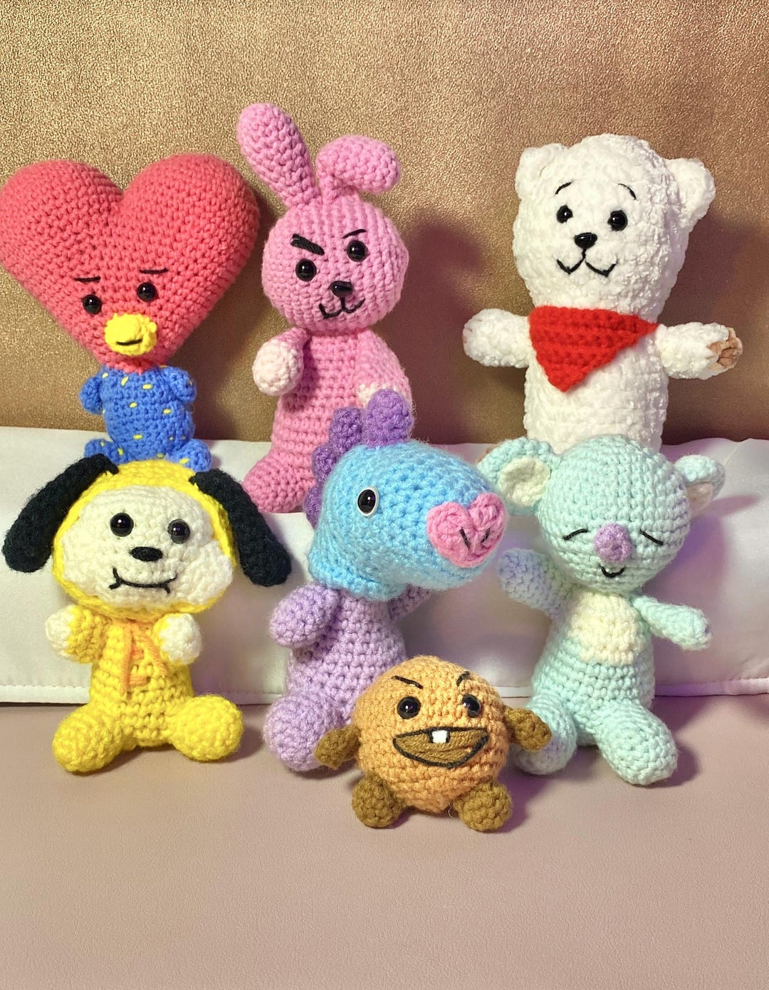 BTS Collectible Plushies - RM, Jin, Jimin, V, Suga, J Hope, & Jungkook ...