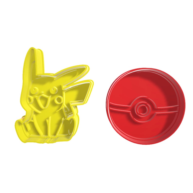 Pokémon Pikachu 2 Pcs Cookie Cutter Set - Etsy