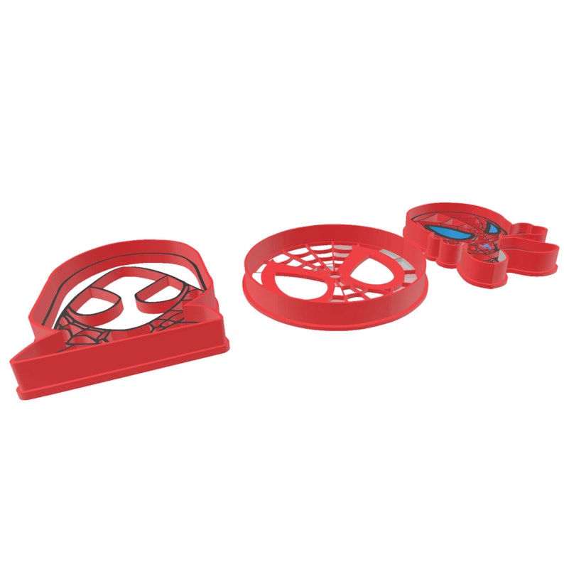 Spider Man Cookie Cutter Set of 3 - Etsy