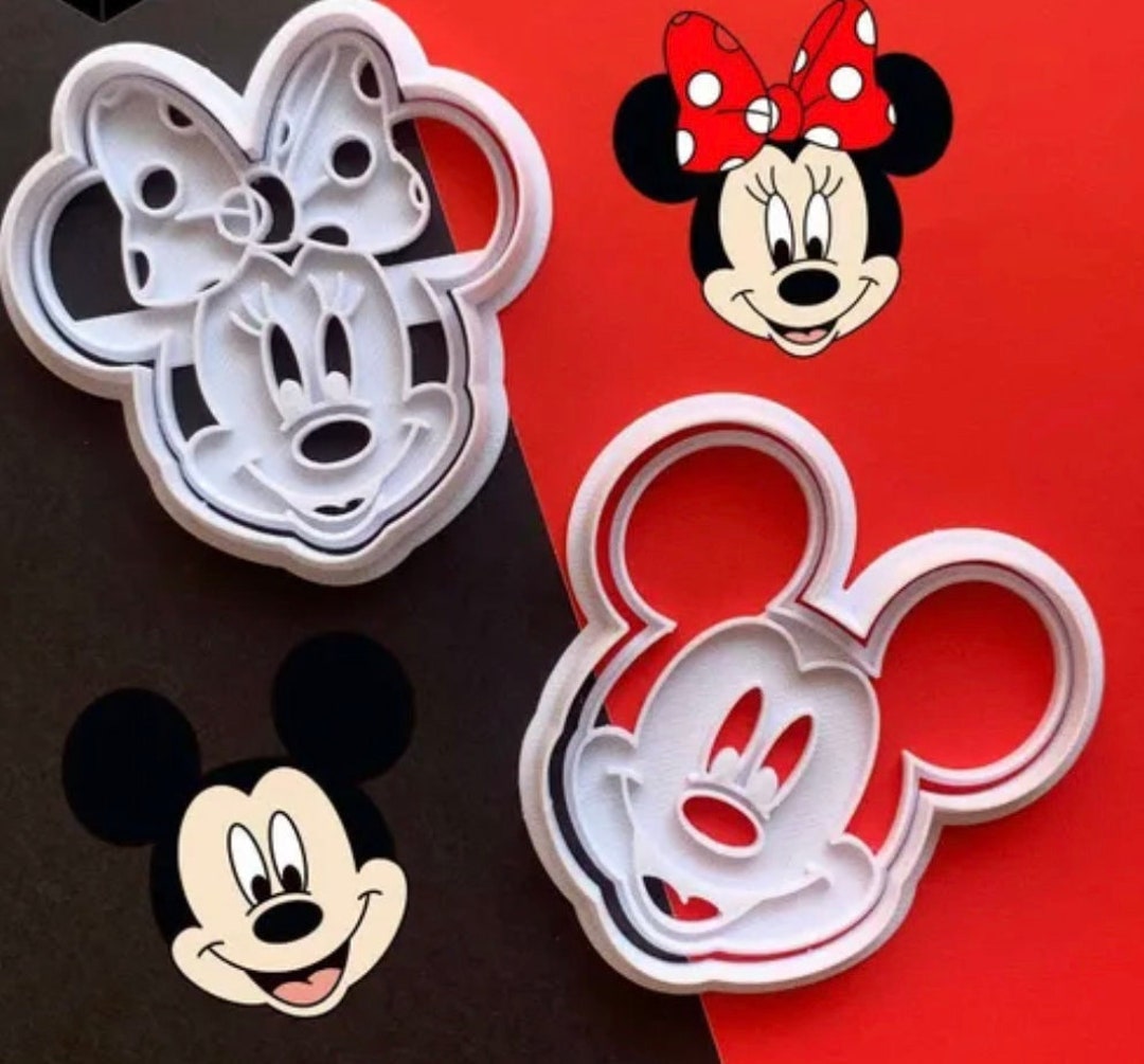 Mickey Mouse and Minnie Cookie Cutters - Etsy