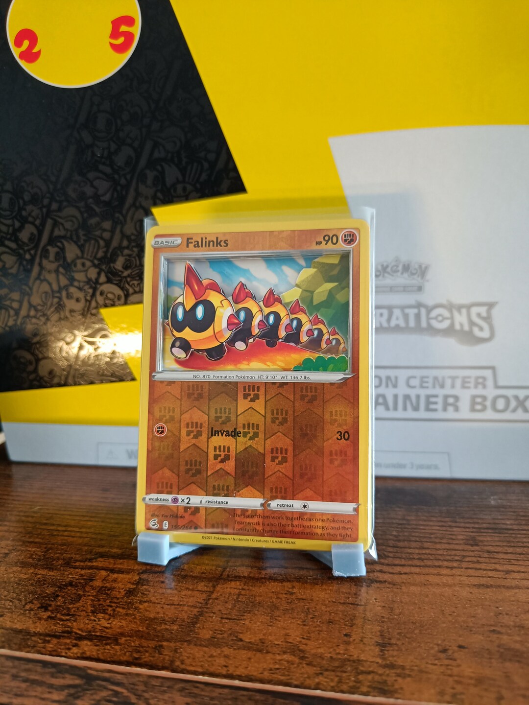 Falinks Holo Reverse 3D Pokemon Card - Fusion Strike 155/264 - Handmade ...