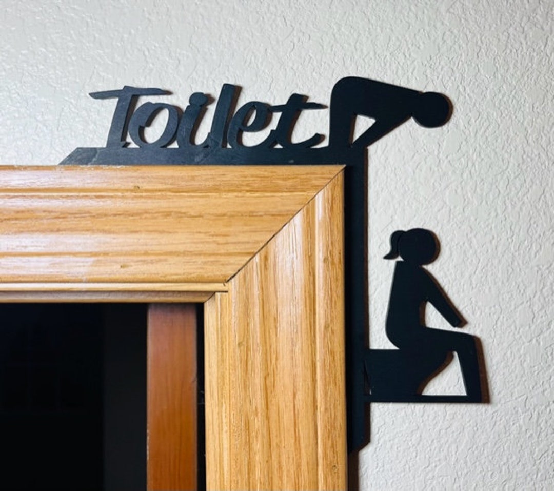 Toilet Restroom Door Frame Window Frame Shelf Decorative Sitter - Etsy