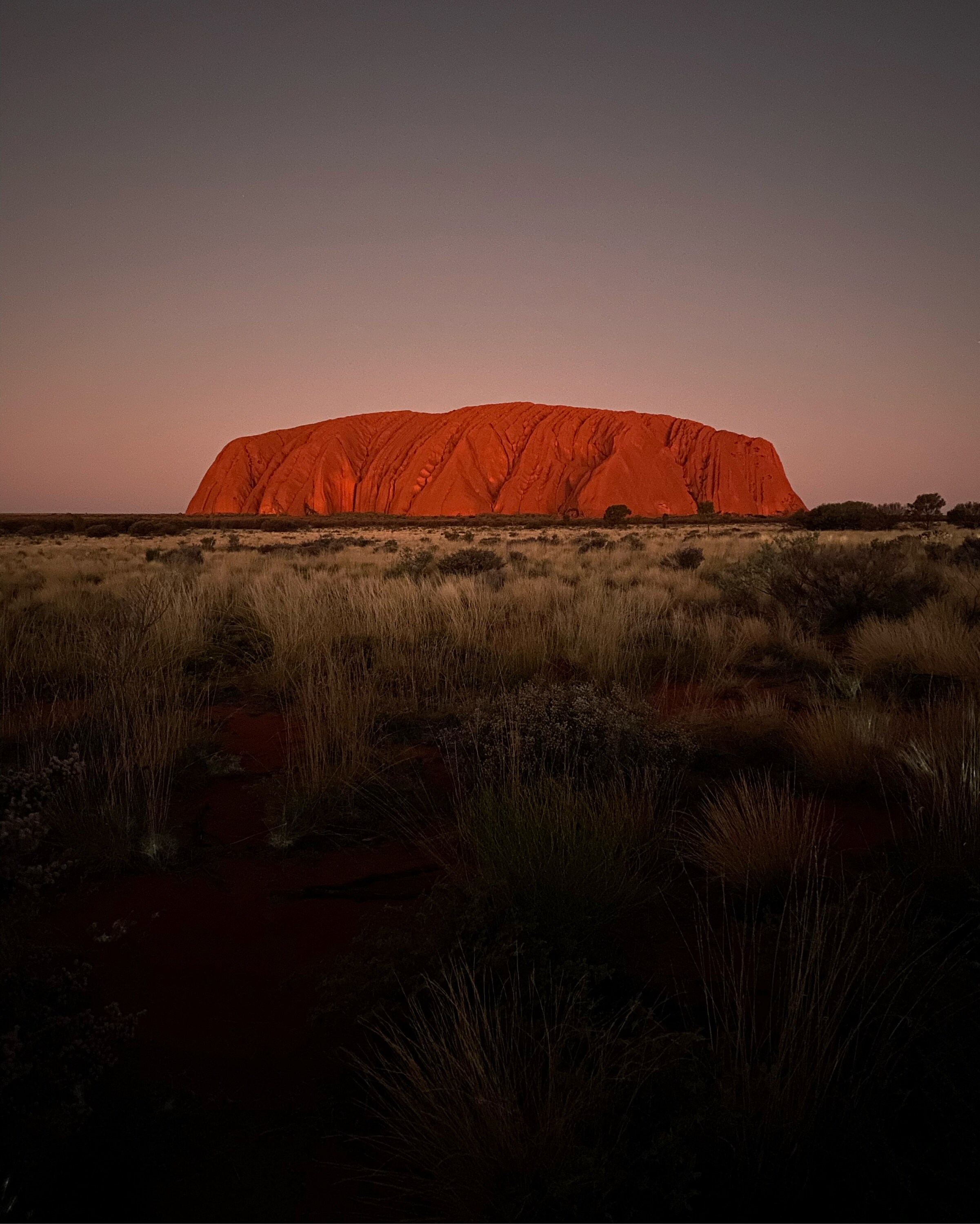 Uluru at Twilight - Ayers Rock - Australian Red Centre - Photographic ...
