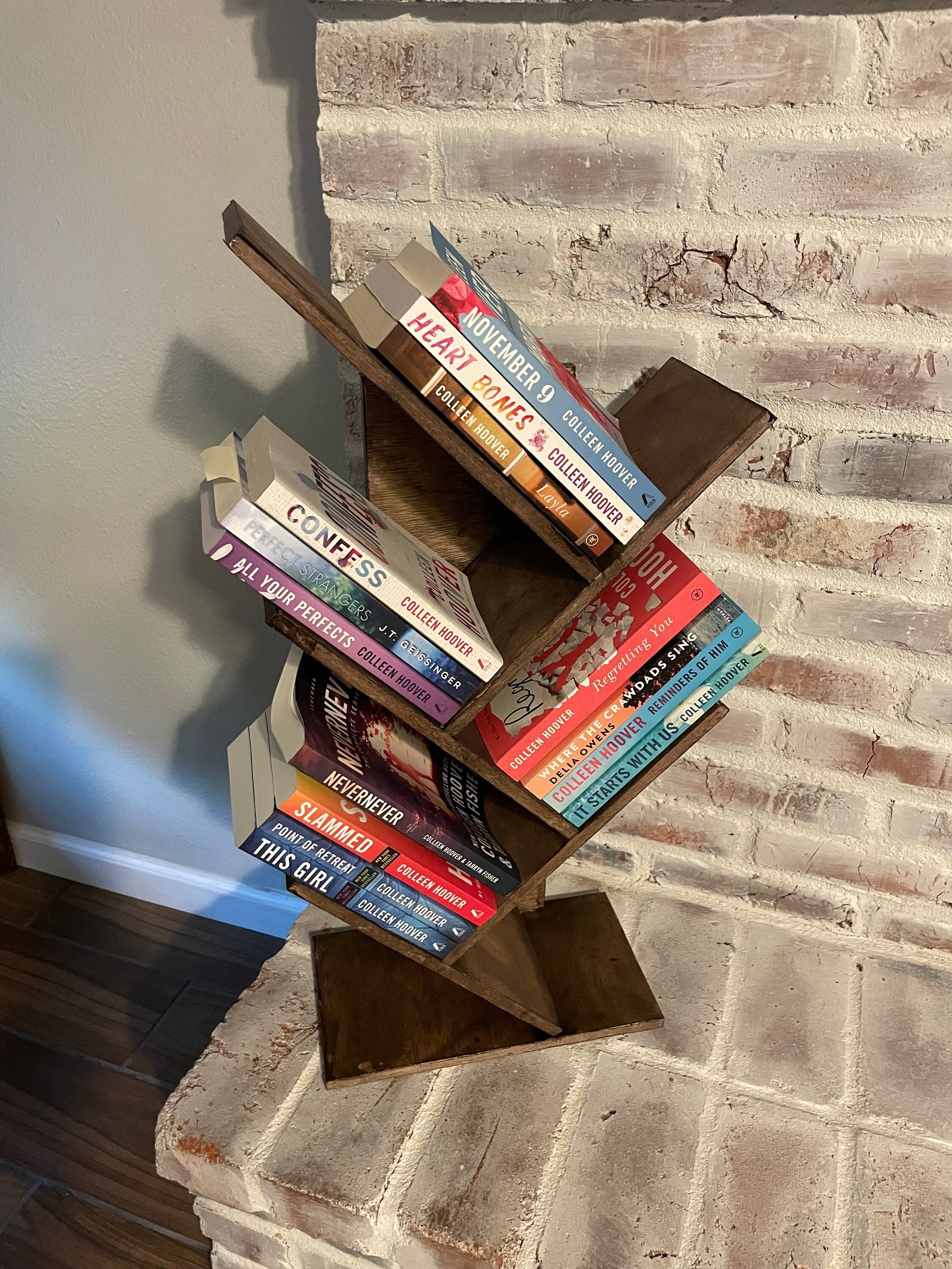 Tiered Open Bookshelf,wine Bottle Rack,housewarming Gift,newlywed Gift ...