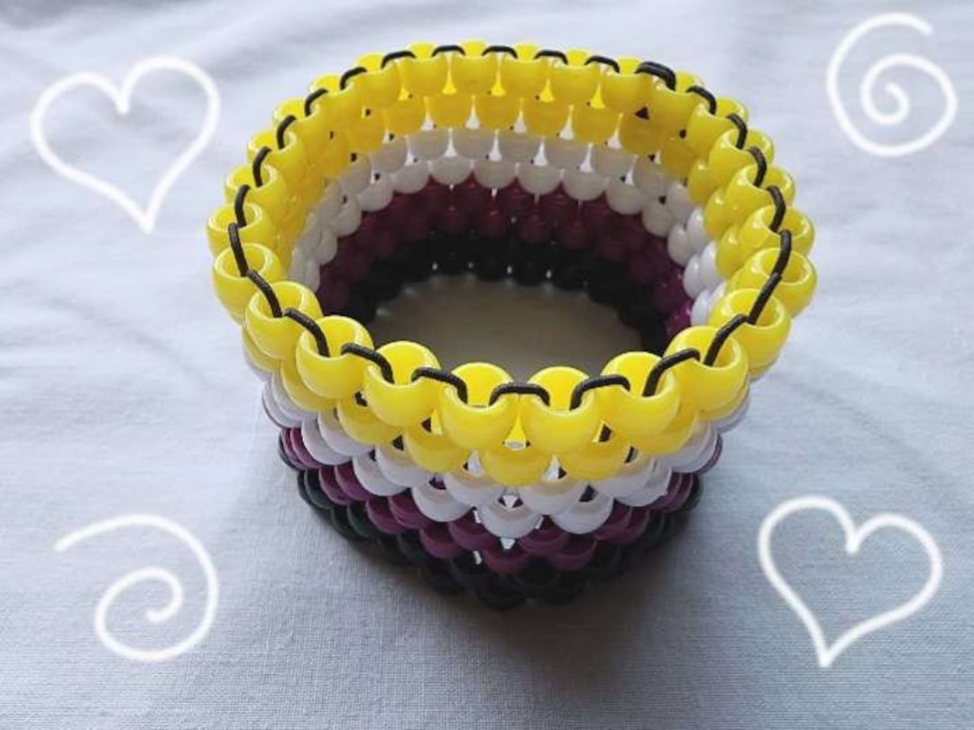 Non-binary Kandi Cuff Pride Flag - Etsy