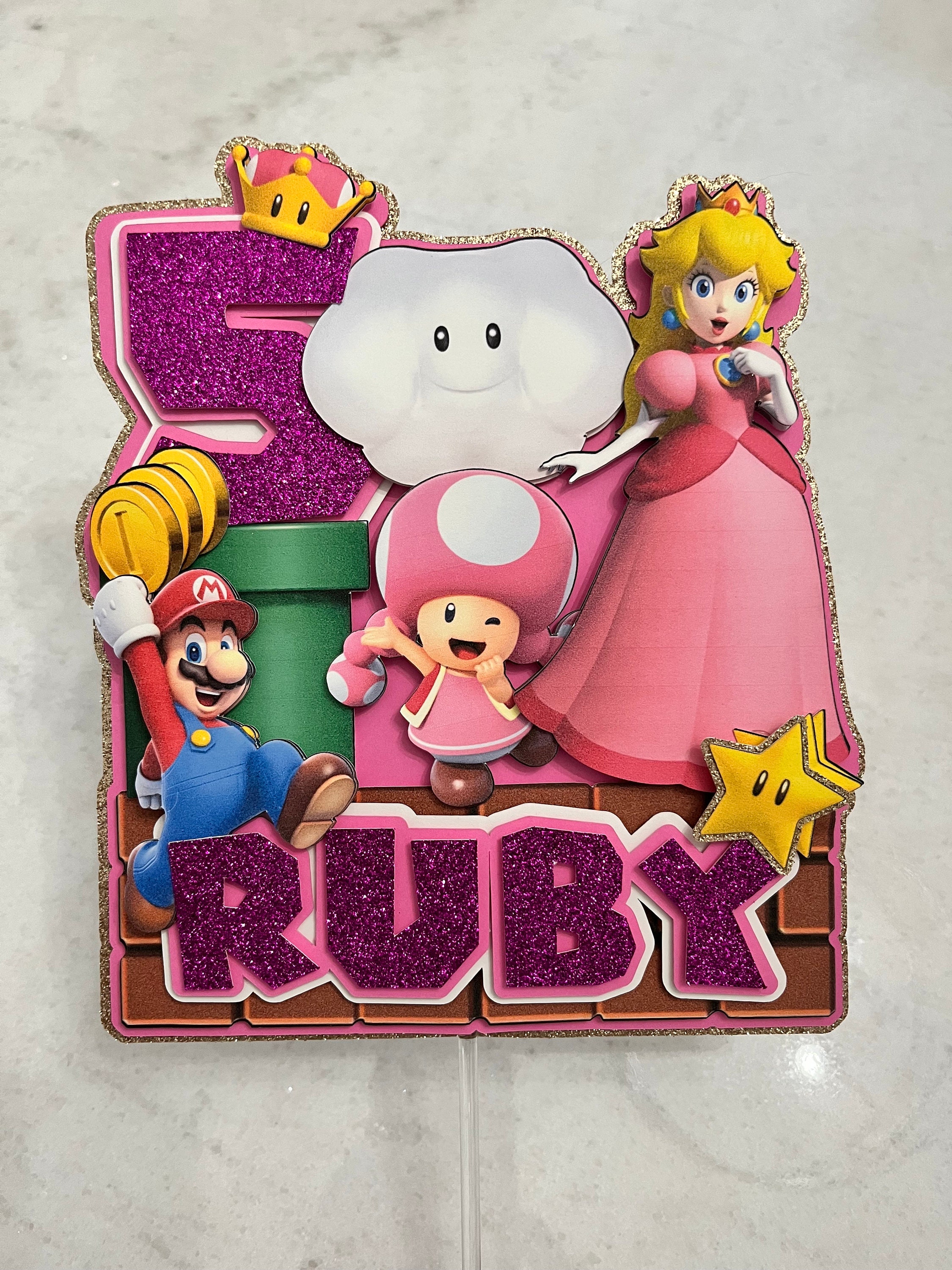 Princess Peach & Friends Cake Topper - Etsy Australia