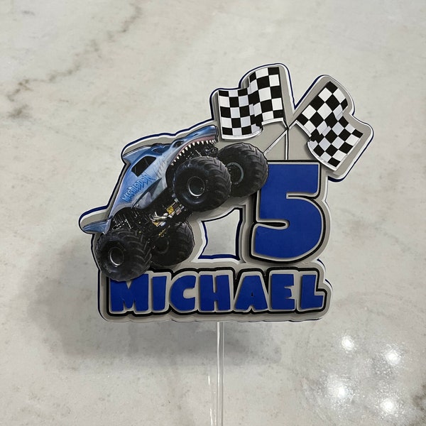 Monster Truck Cake Topper - Etsy