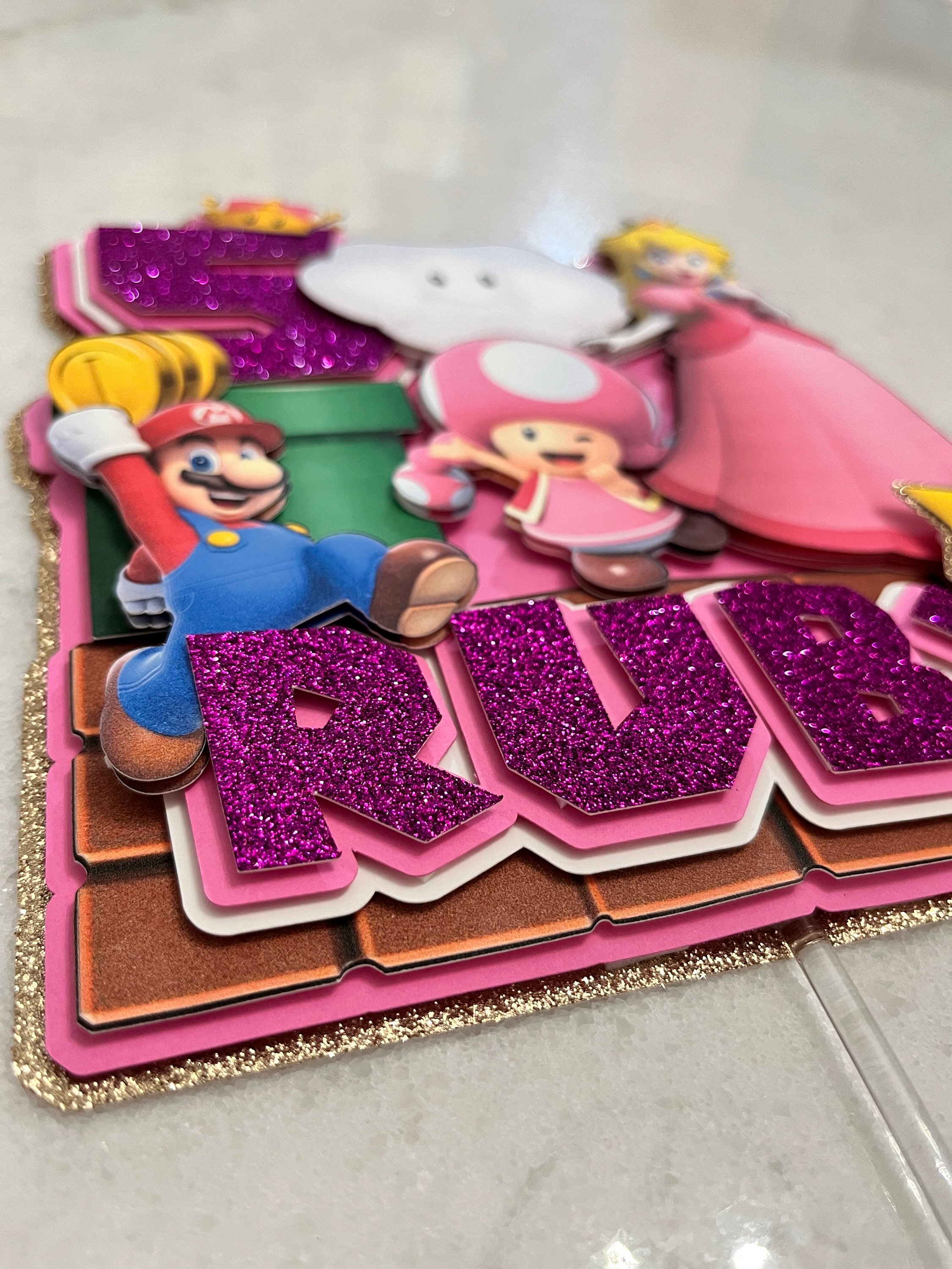 Princess Peach & Friends Cake Topper - Etsy