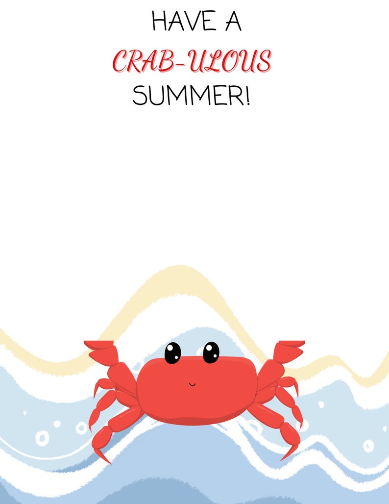 Download Printable, Child Hand Print Craft, Have a Crab-ulous Summer ...