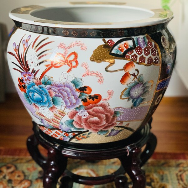 Antique Fish Bowl Stand - Etsy