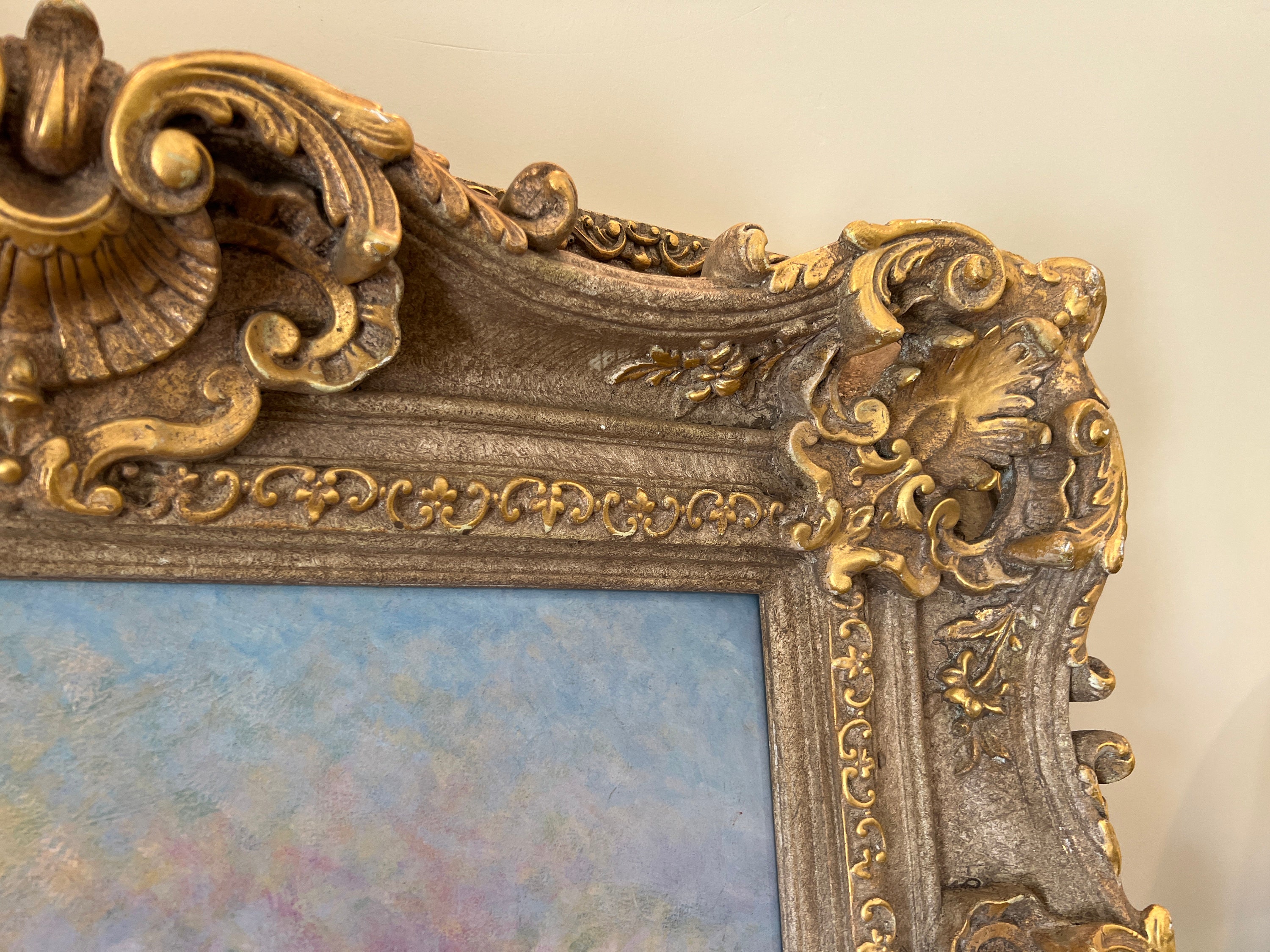 Monet Print in Ornate Baroque Style Gold Frame, 37x33 - Etsy