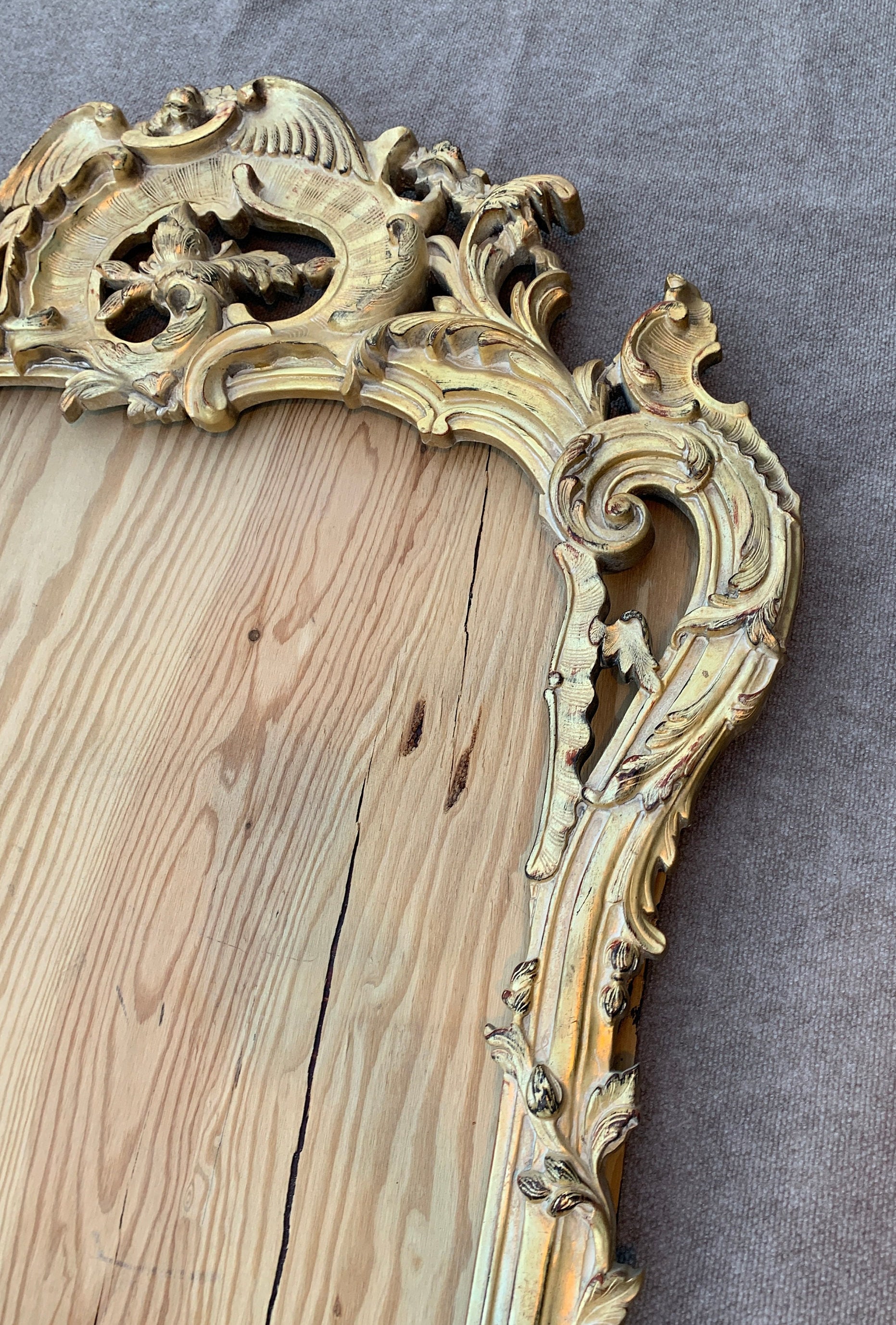 Large Ornate Carved Gold Baroque Frame, 70x44 - Etsy