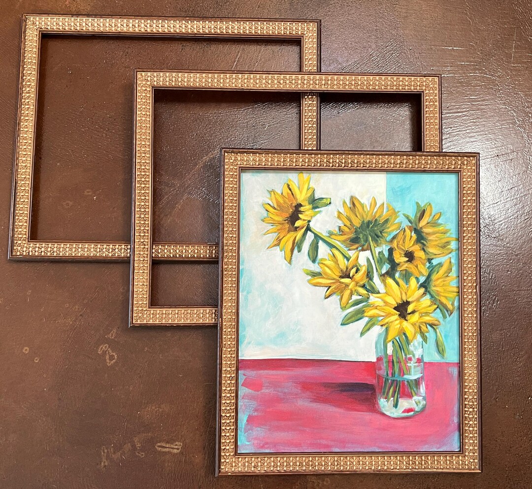 Set of 3 Mid Century Modern Frames, Each Frame Fits Art Size: 16x20 - Etsy