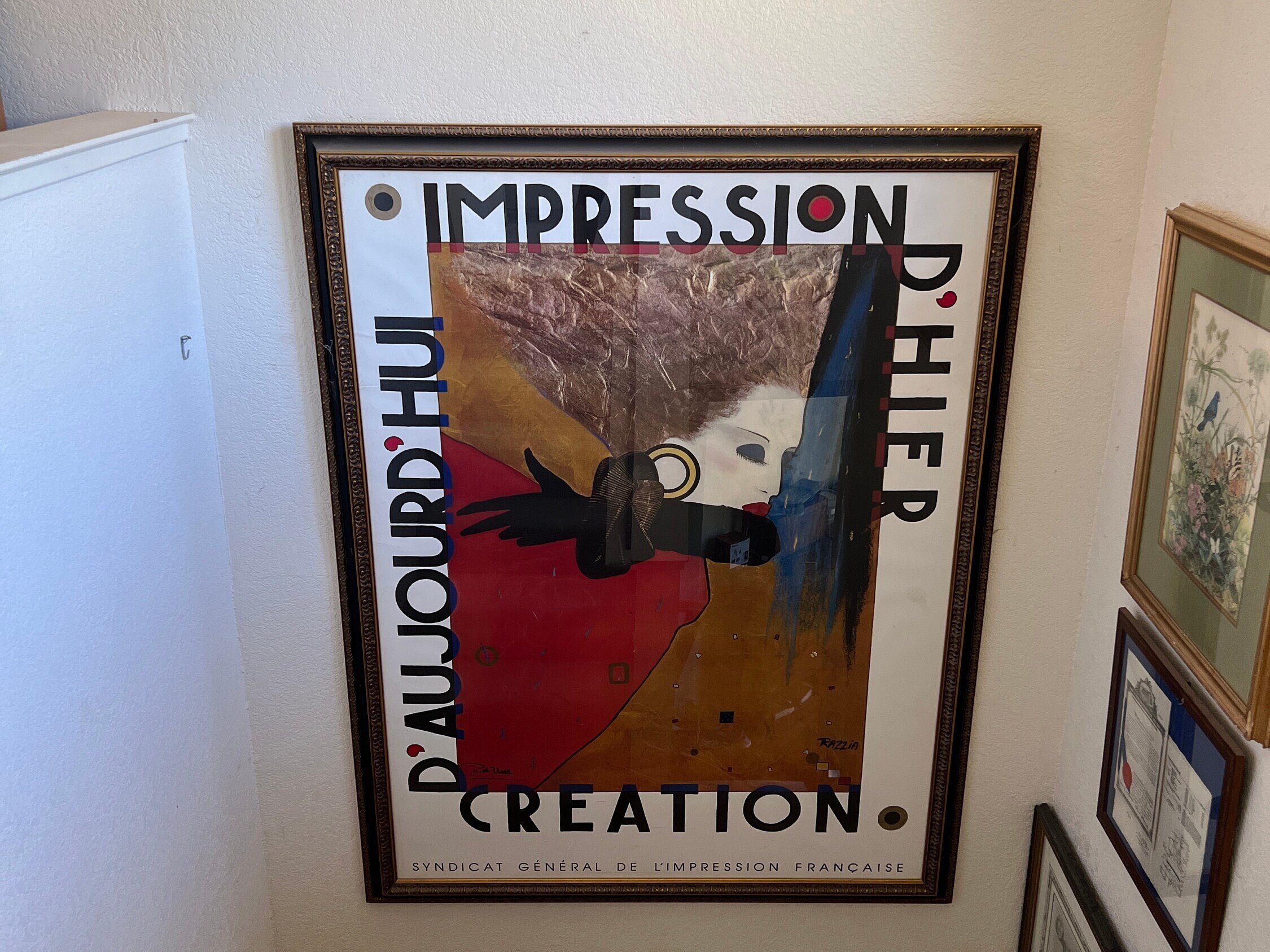 Framed SIGNED Original Razzia Poster 70x54 impression - Etsy