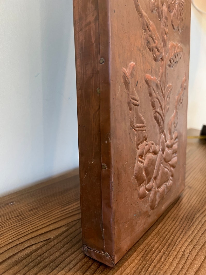 Hammered Copper Relief Wall Panel, 40x8 - Etsy