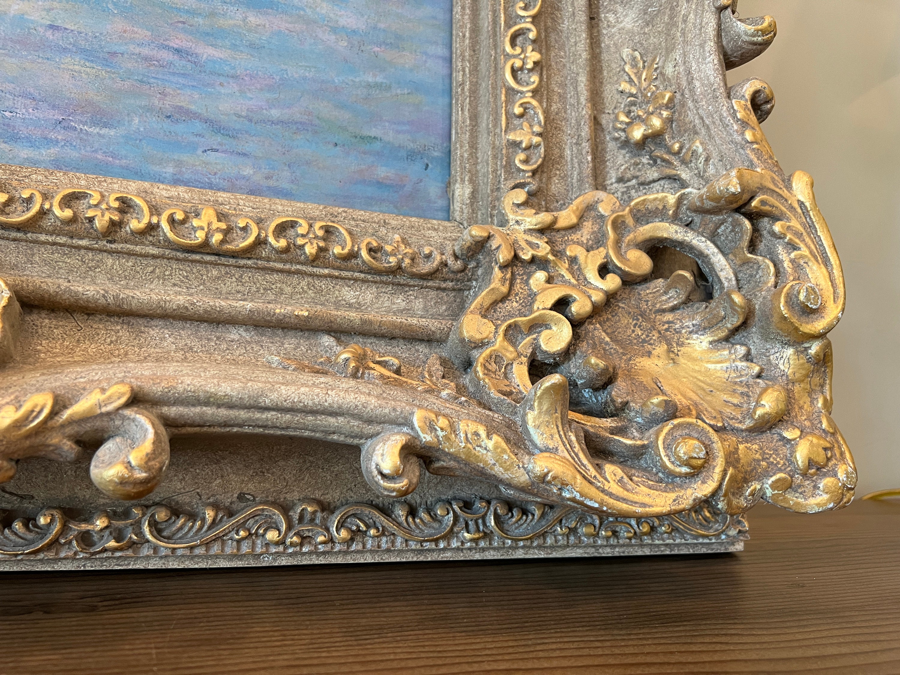 Monet Print in Ornate Baroque Style Gold Frame, 37x33 - Etsy