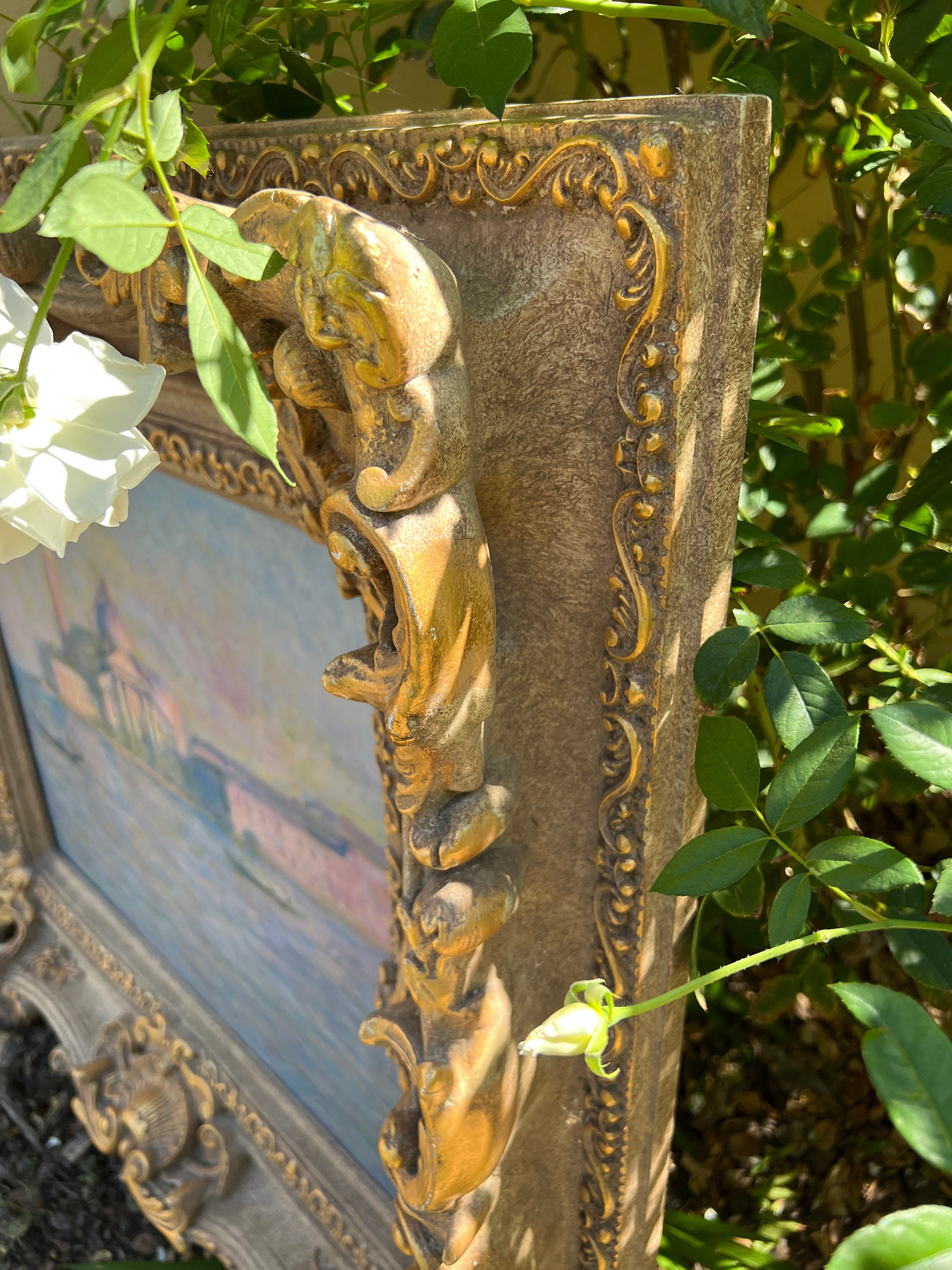 Monet Print in Ornate Baroque Style Gold Frame, 37x33 - Etsy