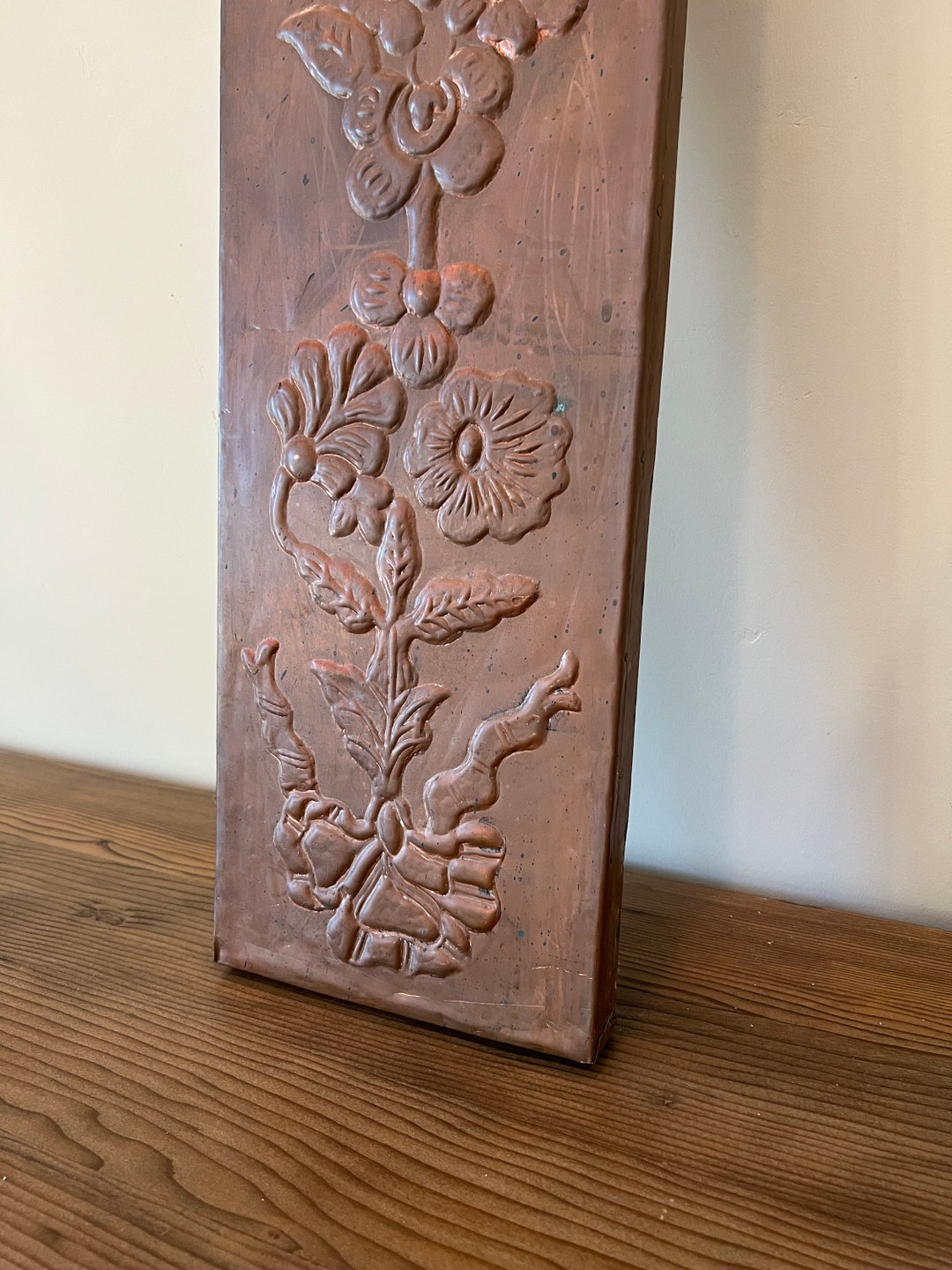 Hammered Copper Relief Wall Panel, 40x8 - Etsy