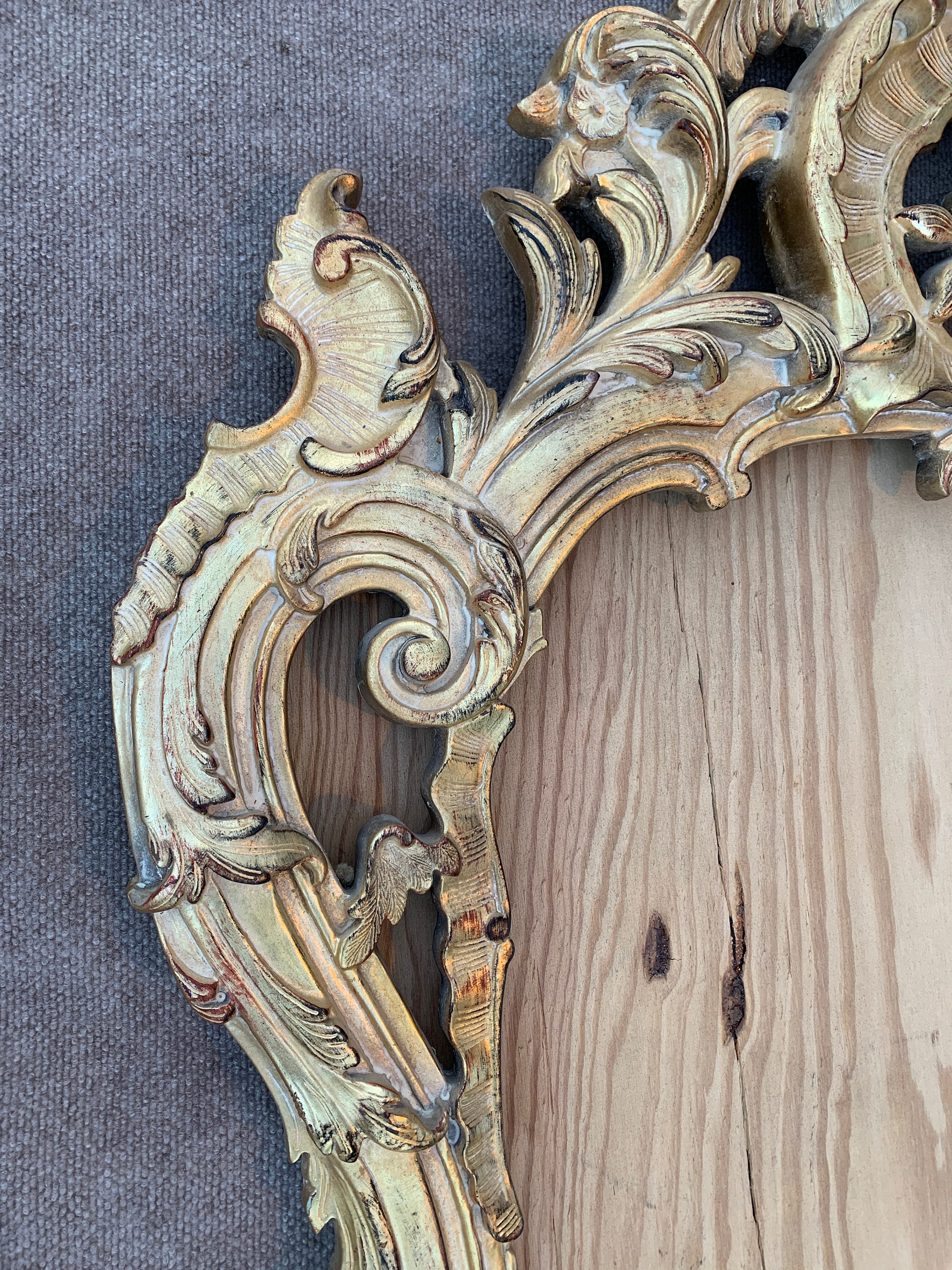 Large Ornate Carved Gold Baroque Frame, 70x44 - Etsy