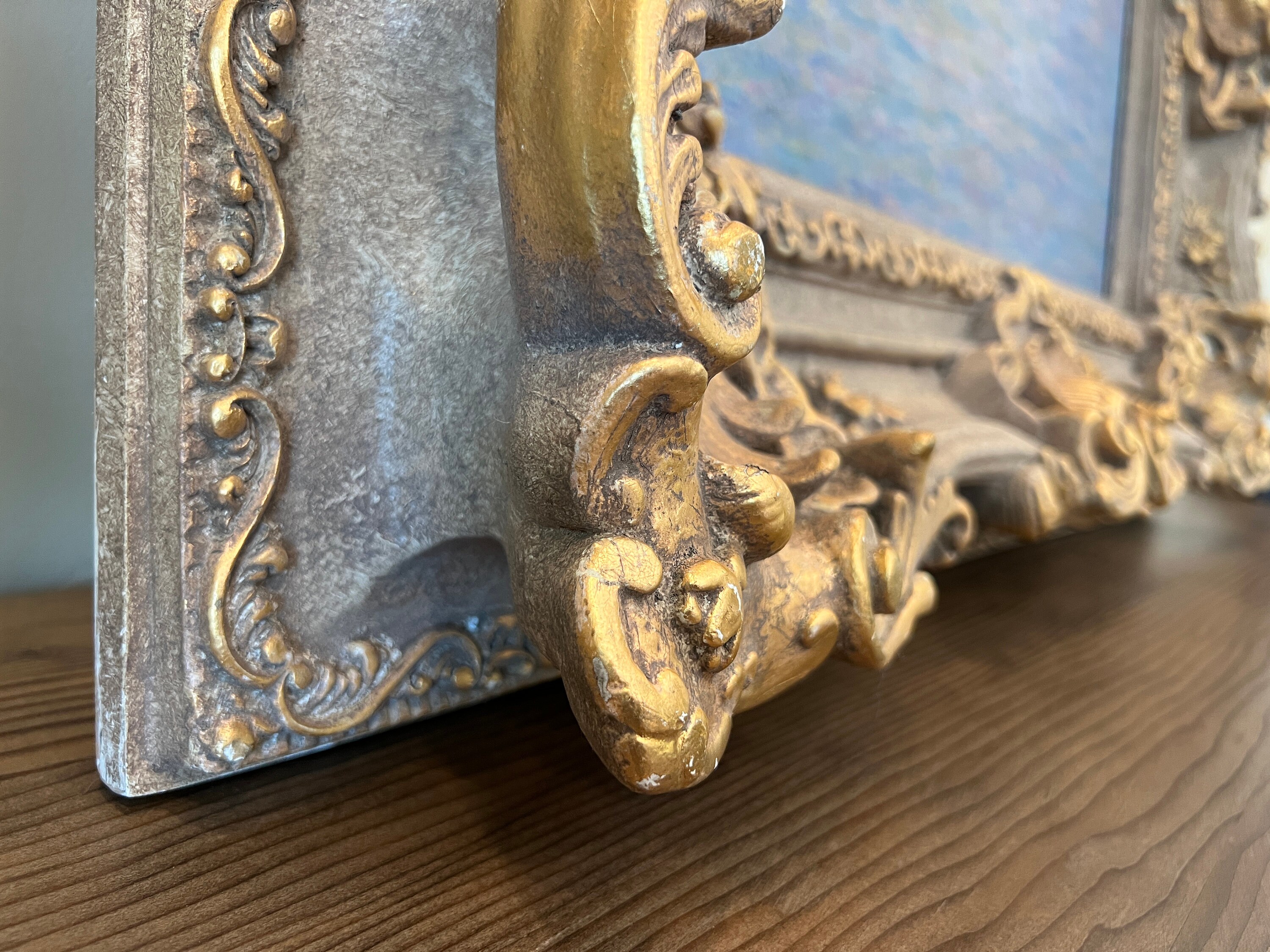 Monet Print in Ornate Baroque Style Gold Frame, 37x33 - Etsy