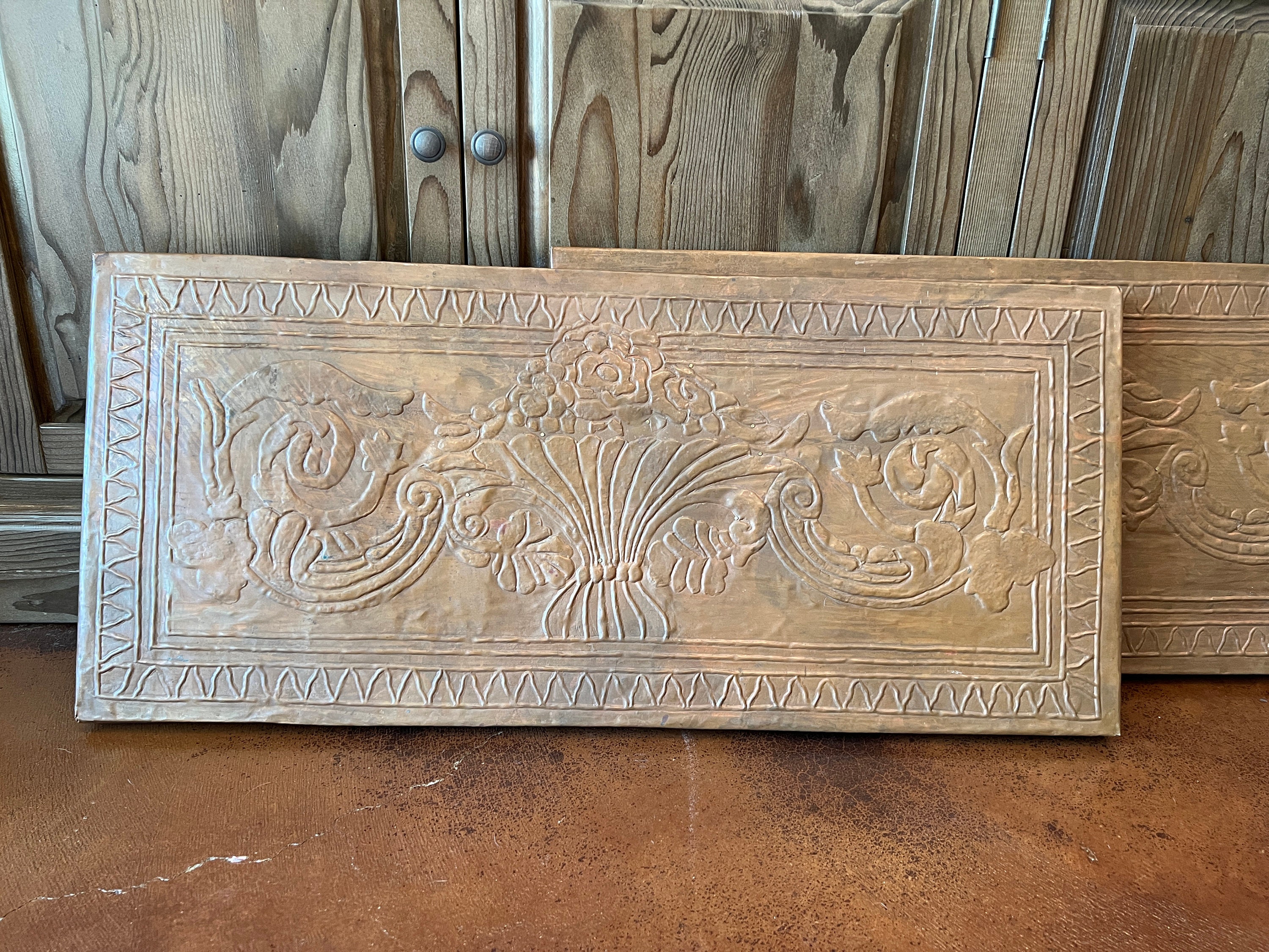 Hammered Copper Relief Wall Panel, 36x16 - Etsy