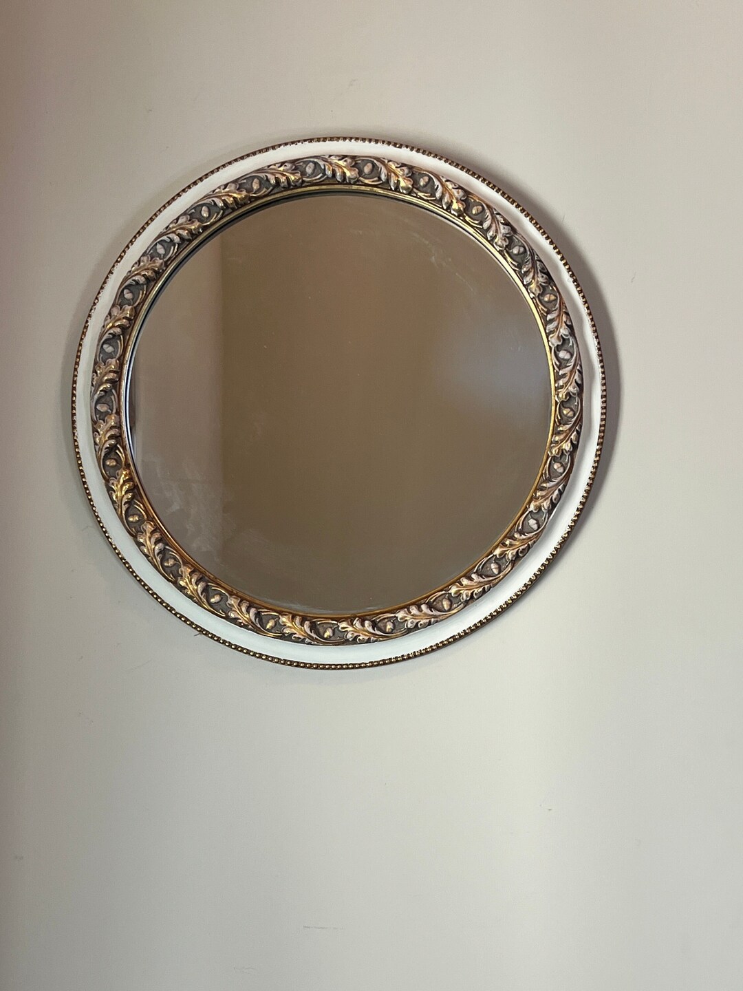 Carved Oak Leaf and Acorn Round Mirror, 19 - Etsy