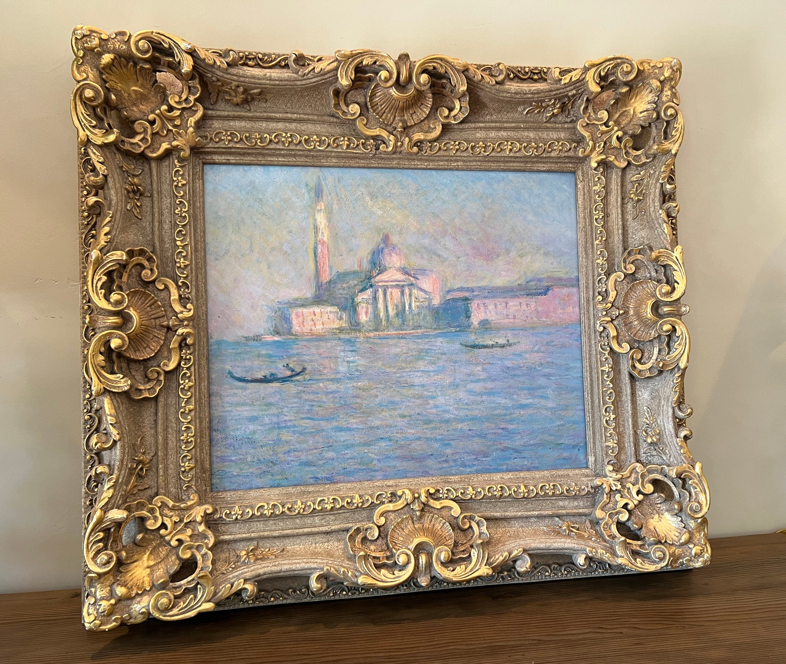 Monet Print in Ornate Baroque Style Gold Frame, 37x33 - Etsy