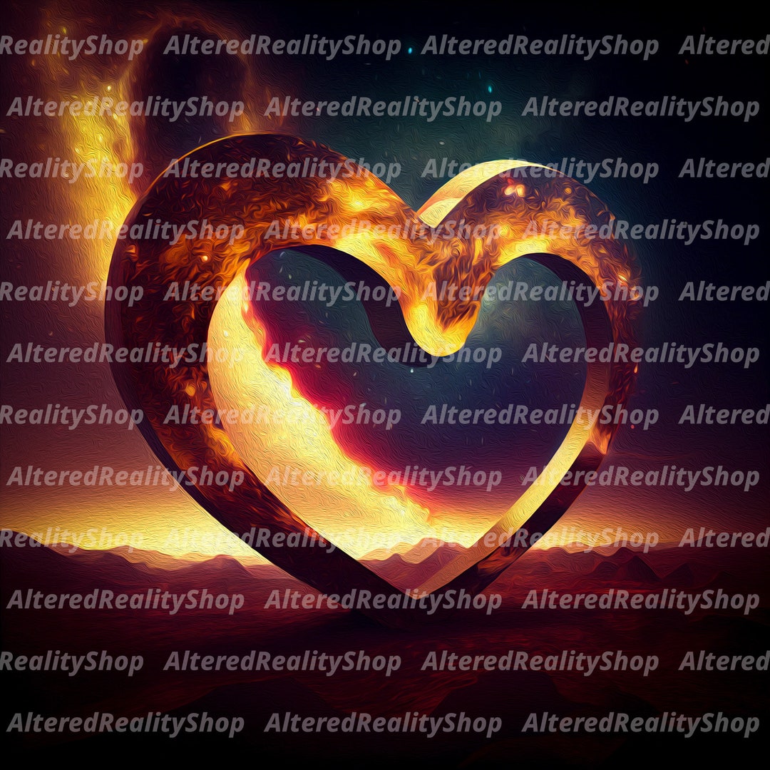 Infinite Love, Valentines Day, Digital Art, Digital Print Download - Etsy