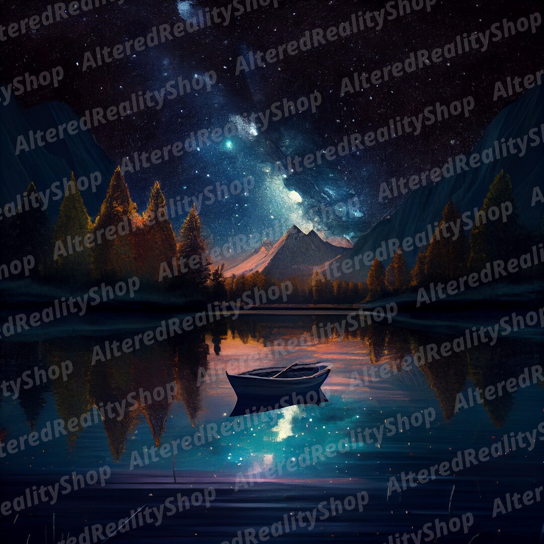 3 Starry Night, Landscapes, Digital Download, Wall Art, Printable Wall ...