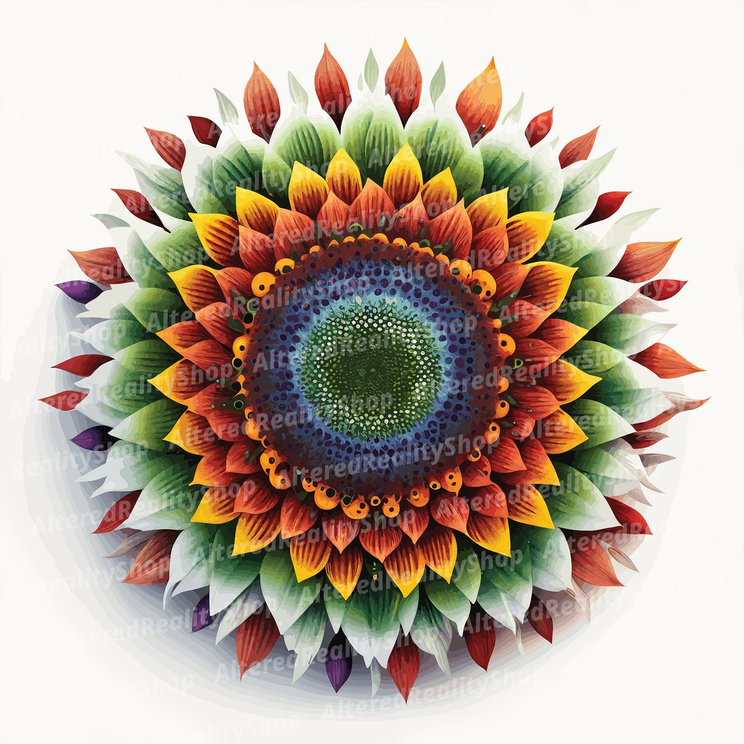 Set of 5 Sunflower Printable Art, Digital Download, Wall Decor, Nature ...
