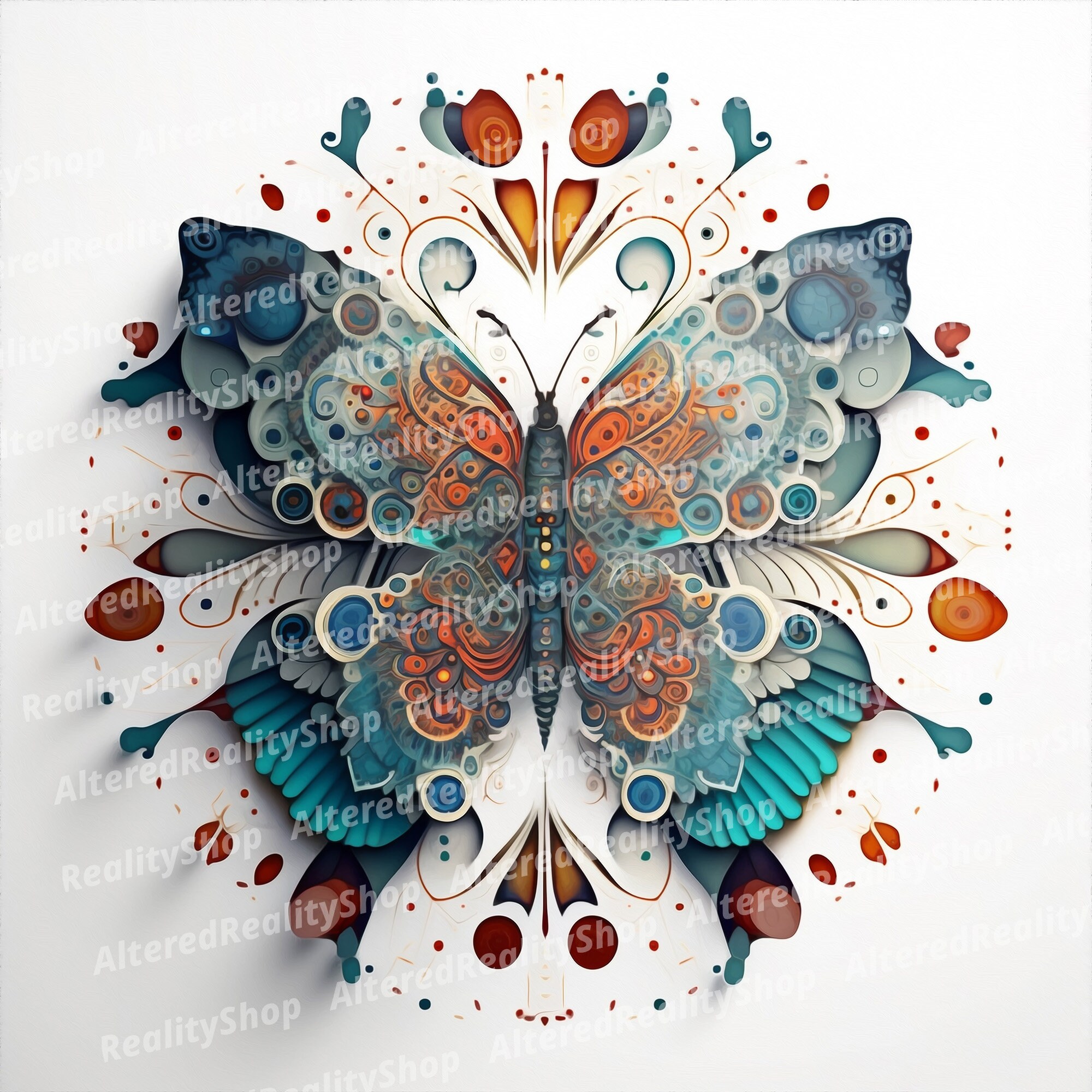 Set of 4 Printable Art, Digital Download, Wall Decor, Nature Art ...