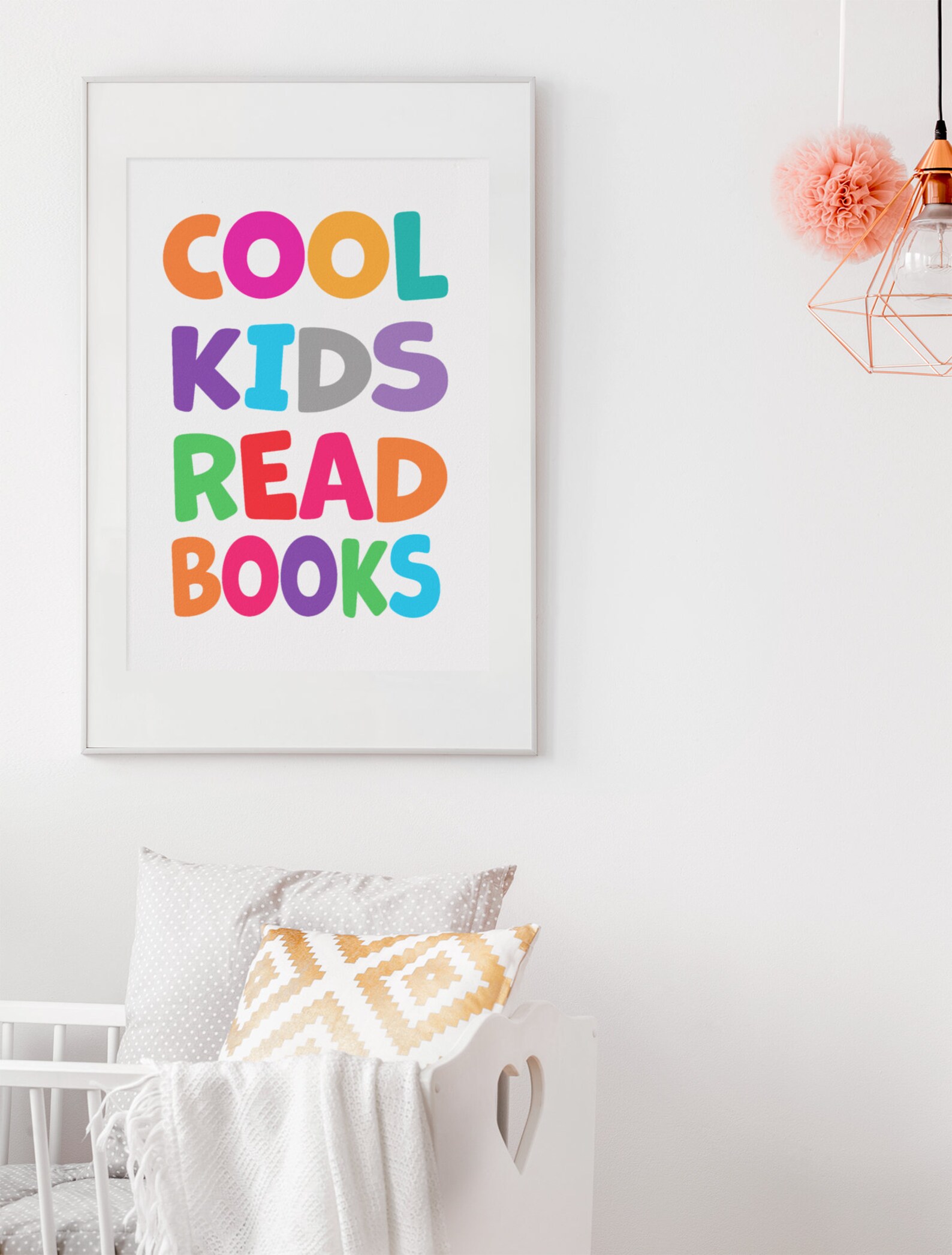 Cool Kids Read Books, Printable Wall Art, Inspirational Quote, Positive ...