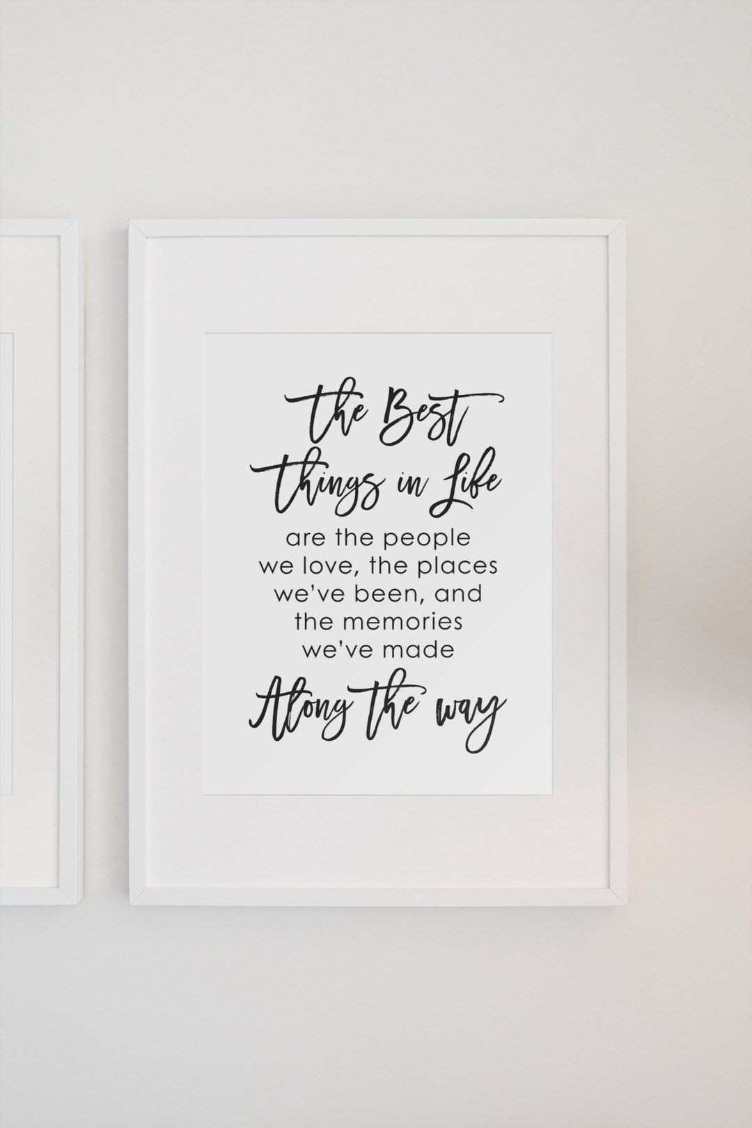 The Best Things in Life, Printable Wall Art, Inspirational Quote ...