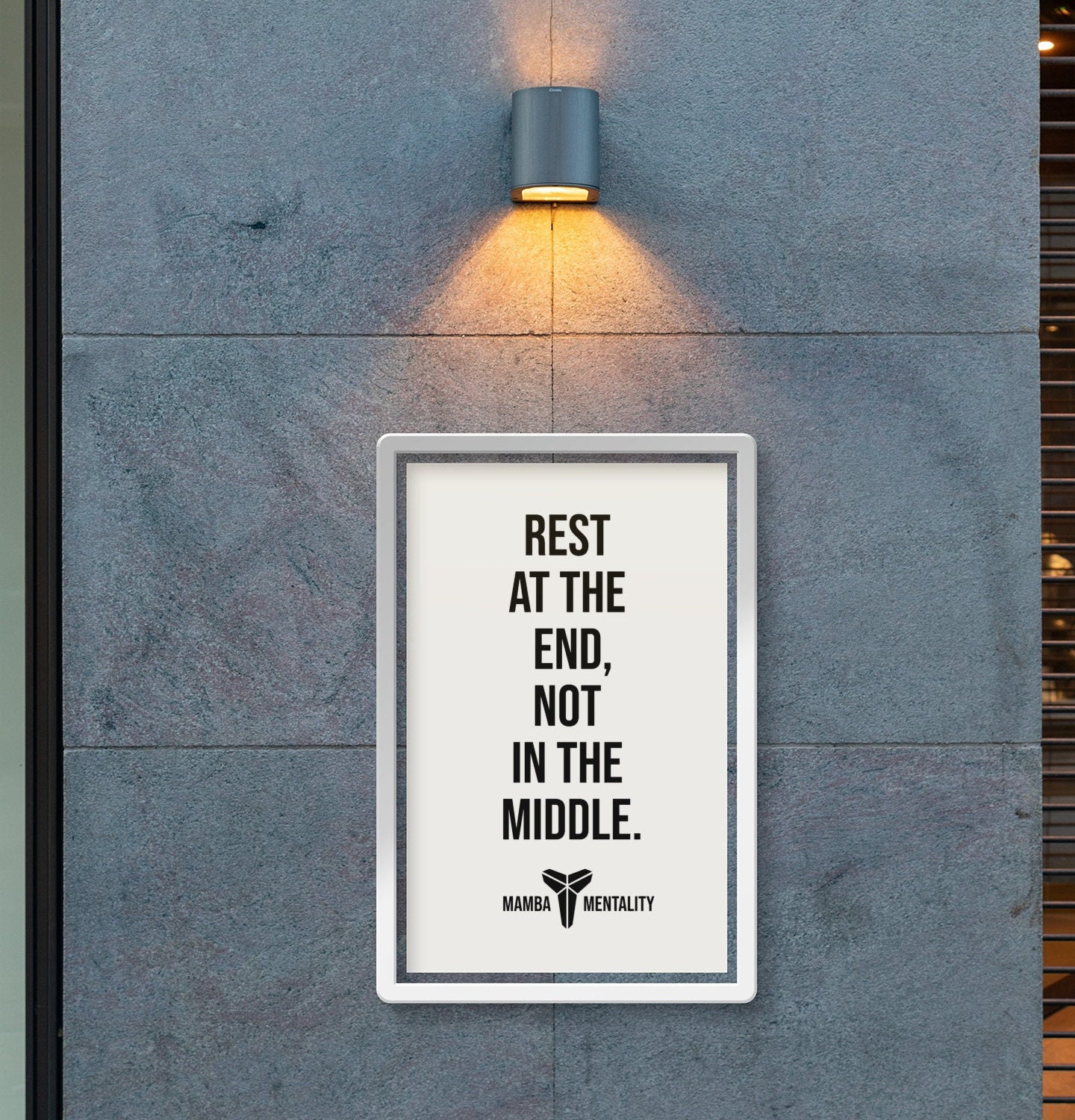 Mamba Mentality, Rest at the End, Printable Wall Art, Inspirational ...